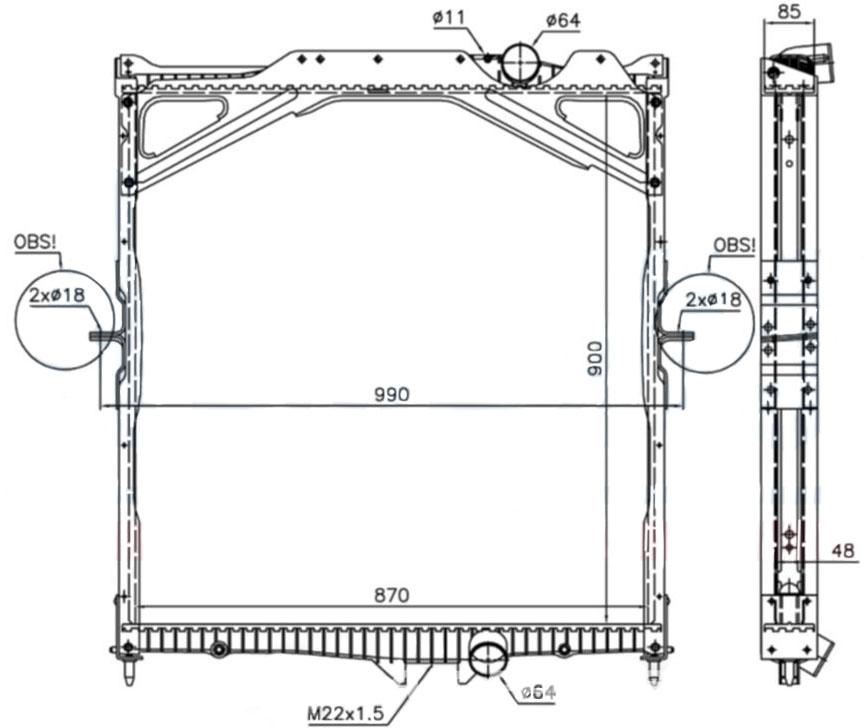20722440 RADIADOR VOLVO FH12 – Pronto Truck – Tienda Online de Repuestos
